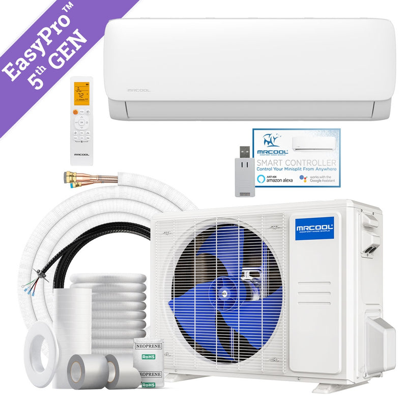 MRCOOL DIY 5th Gen Easy Pro 9K 9,000 BTU 20.2 SEER2 Ductless Mini Spli